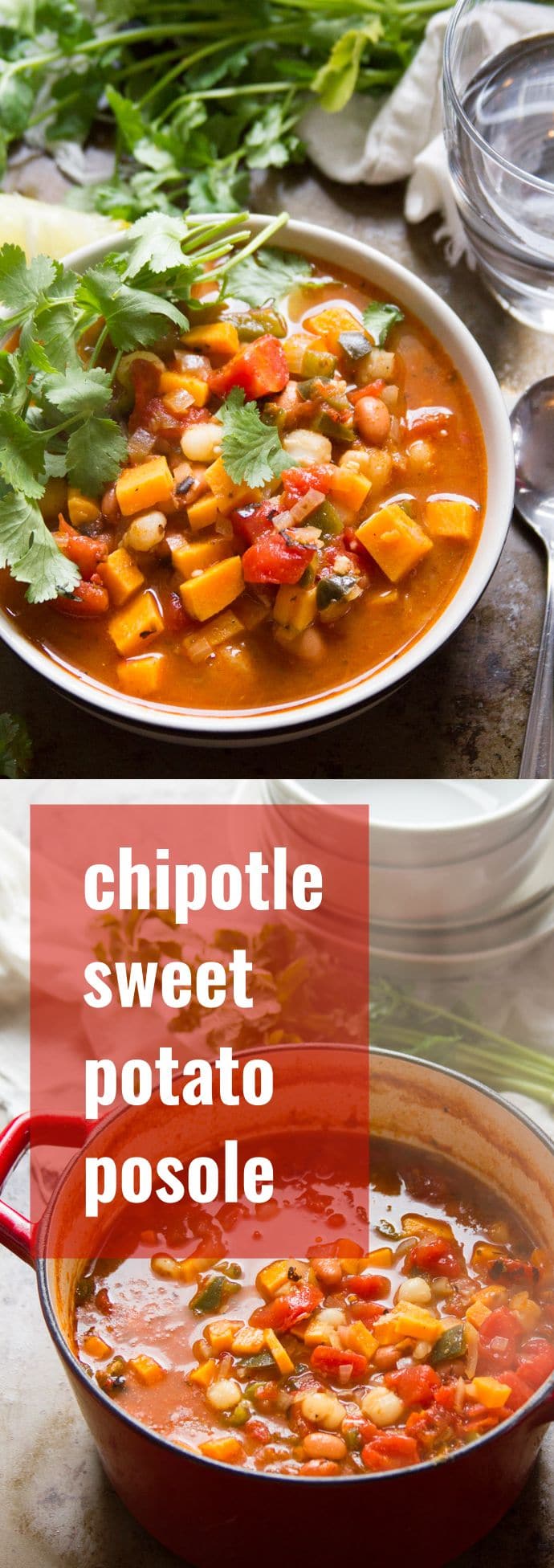 Chipotle Sweet Potato Vegan Posole - Connoisseurus Veg