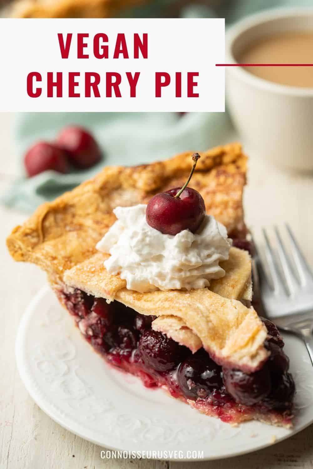 Vegan Peach Pie with Crumble Topping - Connoisseurus Veg