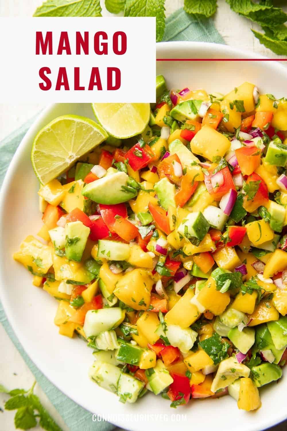 Fresh Mango Salad with Avocado - Connoisseurus Veg