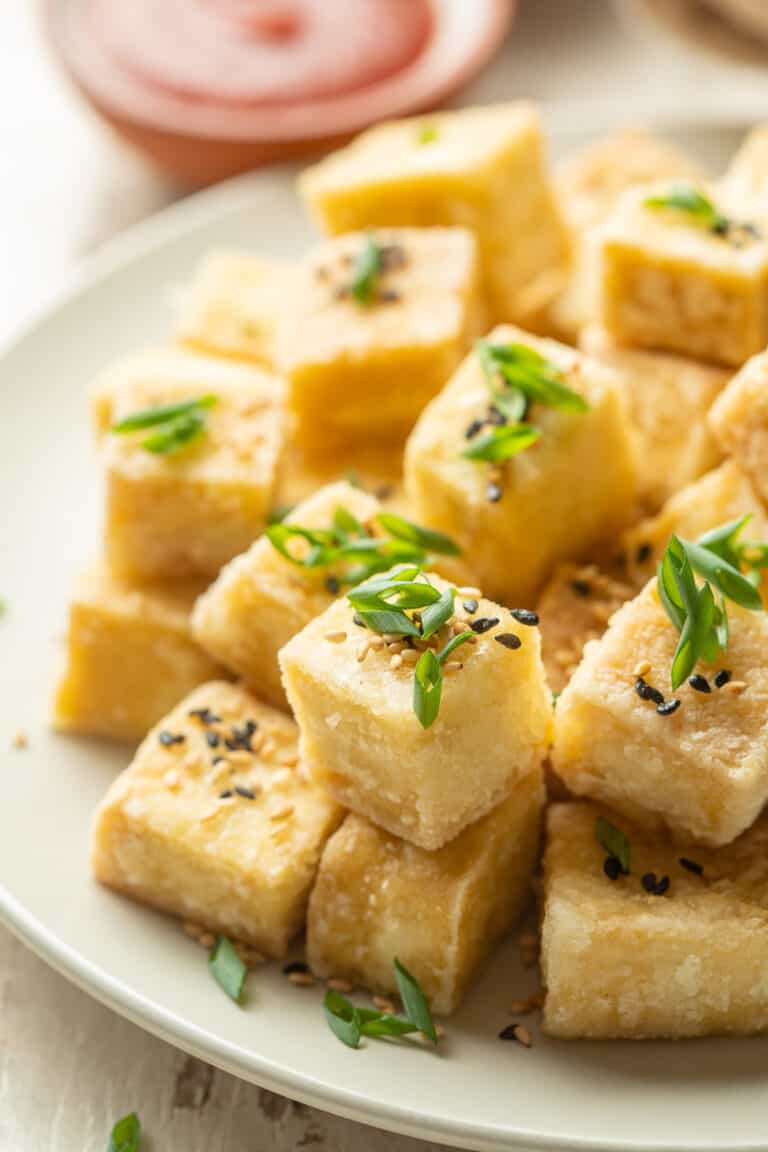 4 Ingredient Crispy Fried Tofu - Connoisseurus Veg
