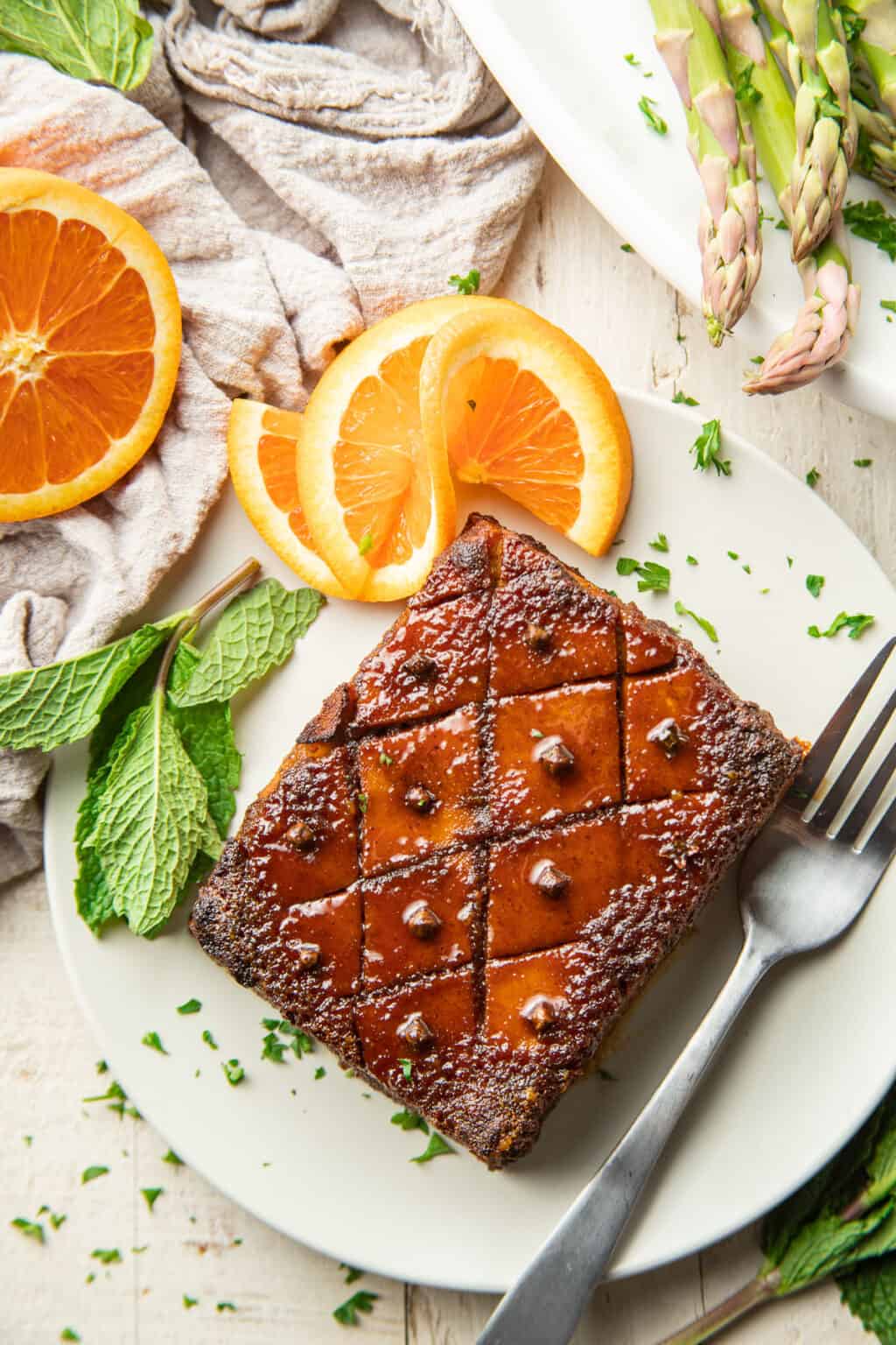 Brown Sugar Glazed Tofu Roast - Connoisseurus Veg