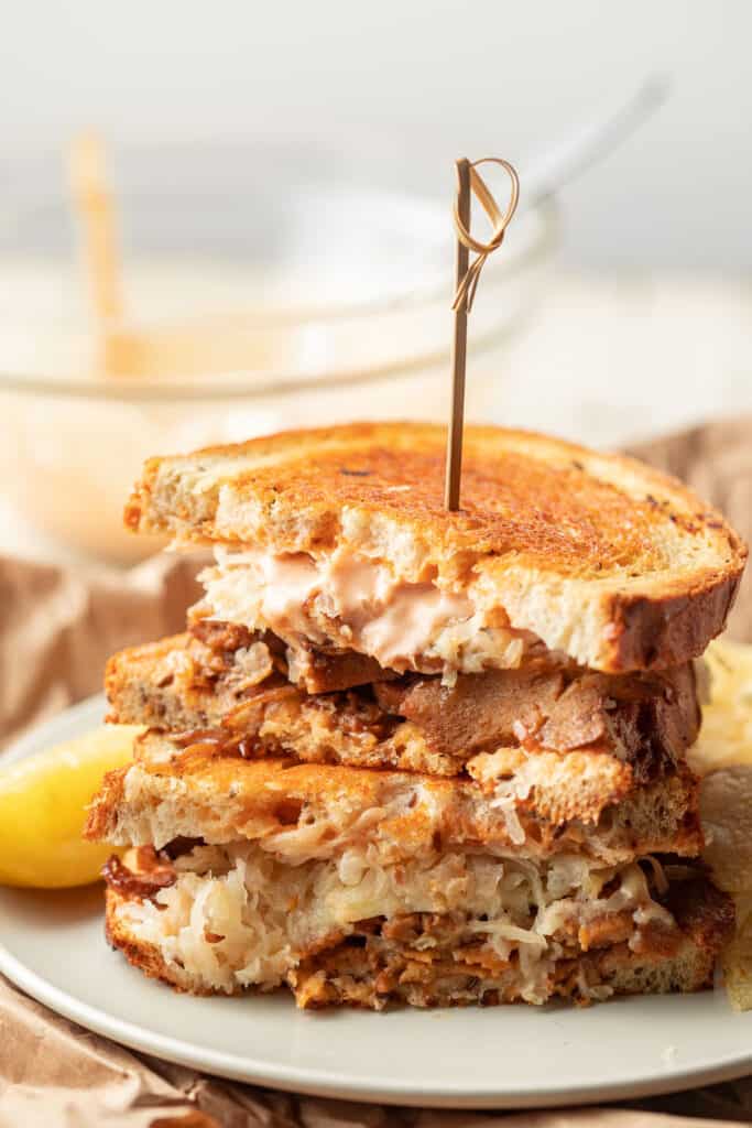 Vegan Reuben Sandwiches - Connoisseurus Veg