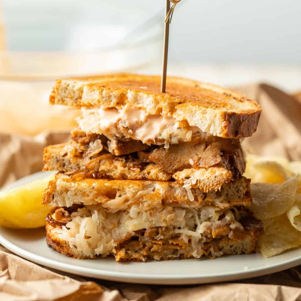 Vegan Reuben Sandwiches - Connoisseurus Veg