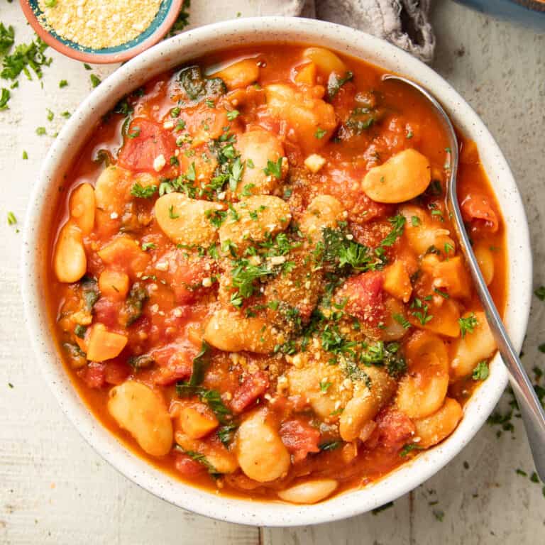 Italian-Inspired Butter Bean Stew - Connoisseurus Veg