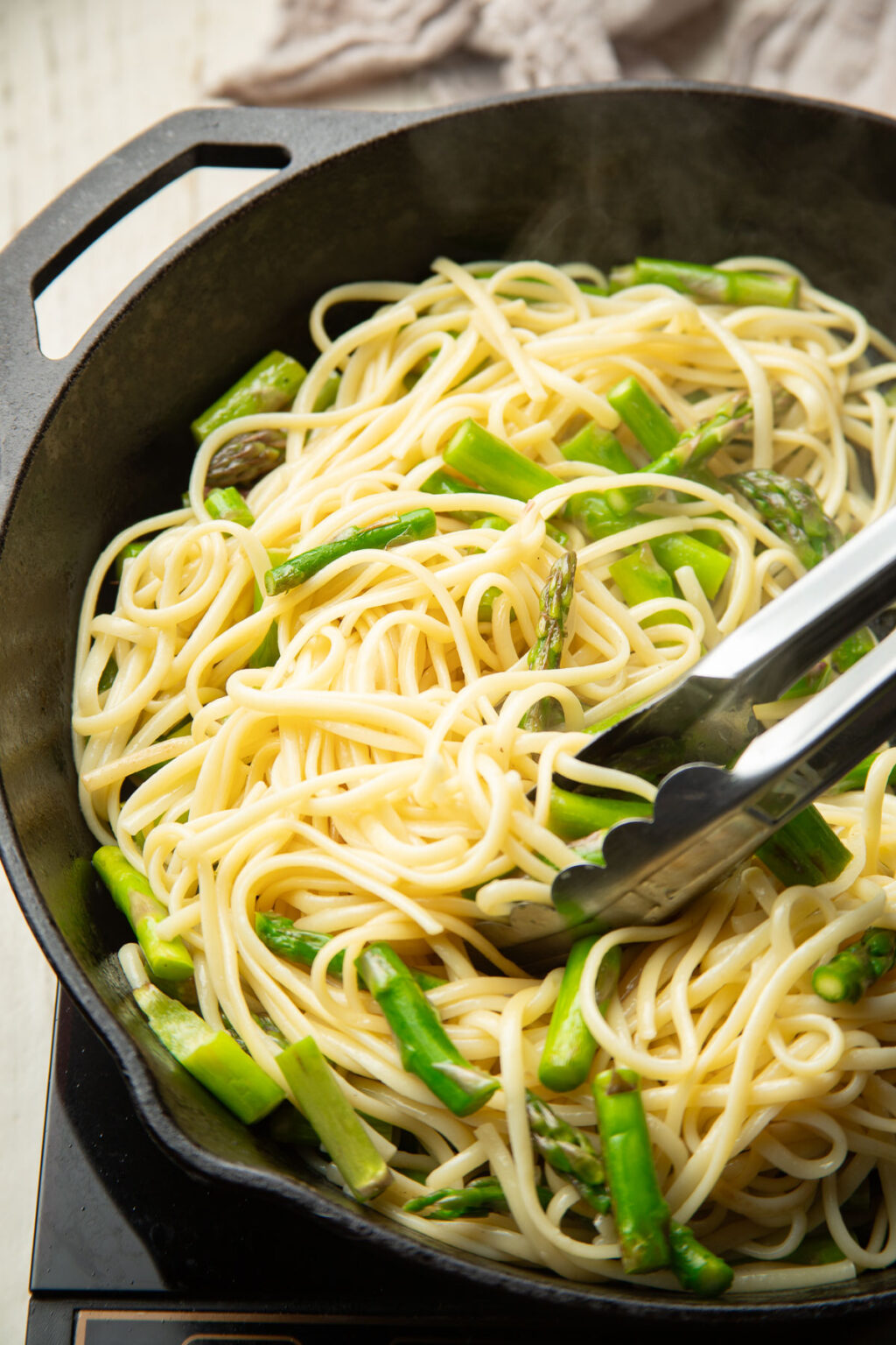 Pasta Gremolata with Asparagus - Connoisseurus Veg