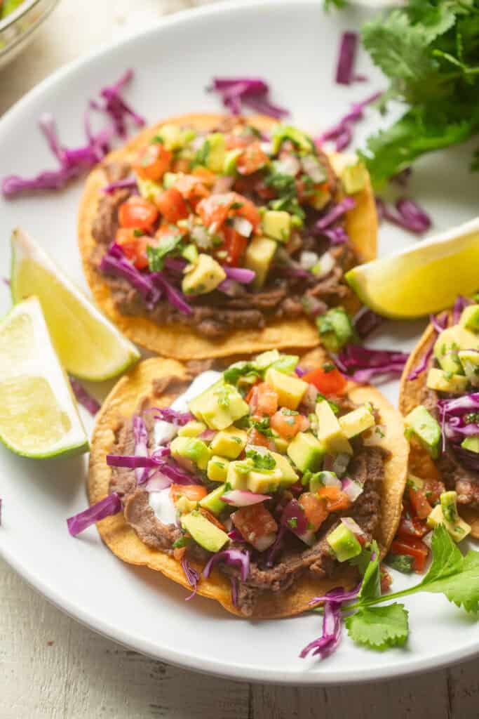 Easy Vegan Tostadas - Connoisseurus Veg