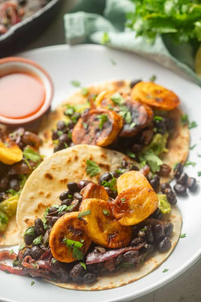 Plantain Tacos (30 Minutes!) - Connoisseurus Veg
