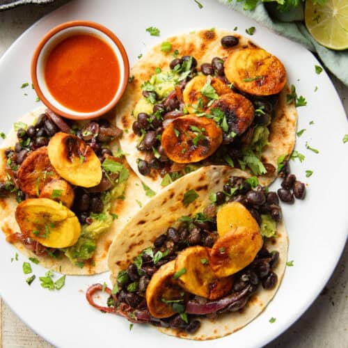 Plantain Tacos (30 Minutes!) - Connoisseurus Veg