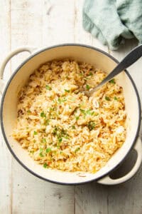 Easy Almond Rice Pilaf - Connoisseurus Veg