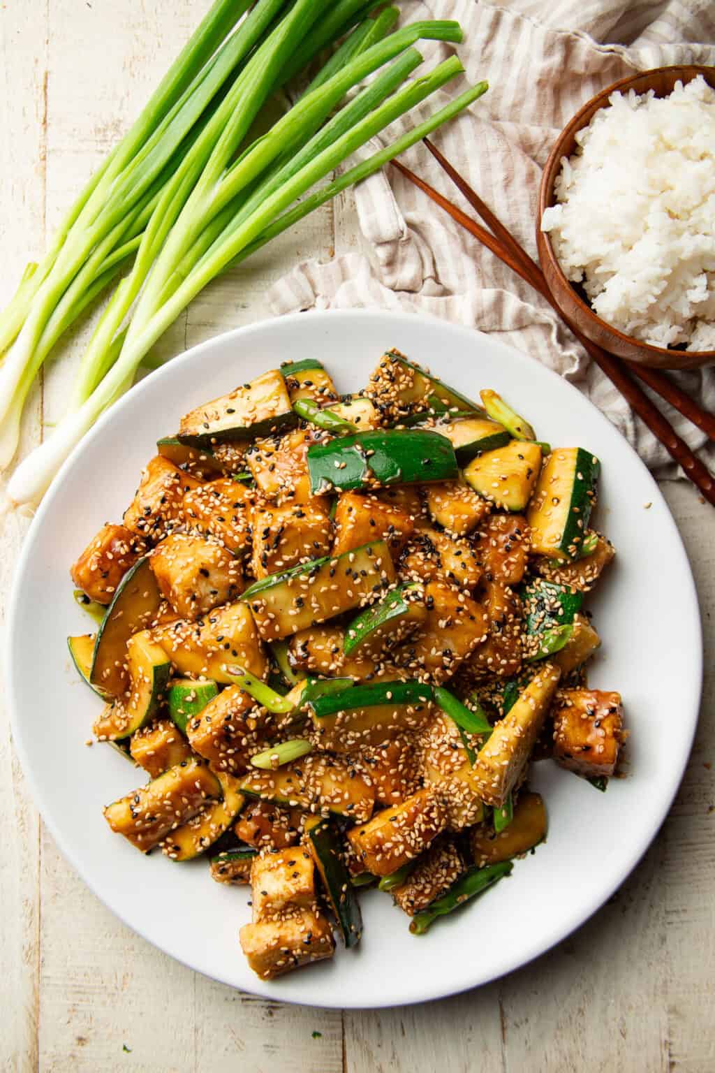 Zucchini Stir-Fry with Crispy Tofu (Ready in 25 Minutes ...