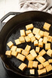 Tofu & Mushrooms with Savory Garlic Ginger Sauce - Connoisseurus Veg
