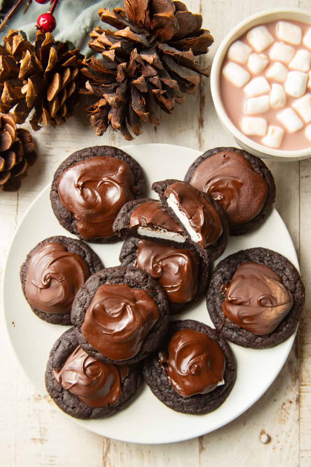 Vegan Hot Chocolate Cookies - Connoisseurus Veg