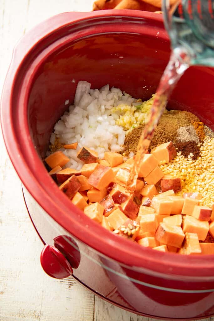 Slow Cooker Dal with Sweet Potatoes (Easy Recipe!) - Connoisseurus Veg